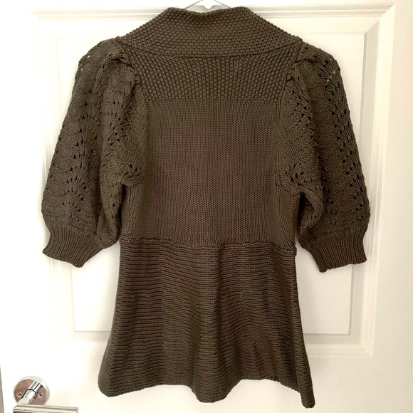 Zara | Sweaters | Zara Knit Cardigan Sweater In Sage Green | Poshmark